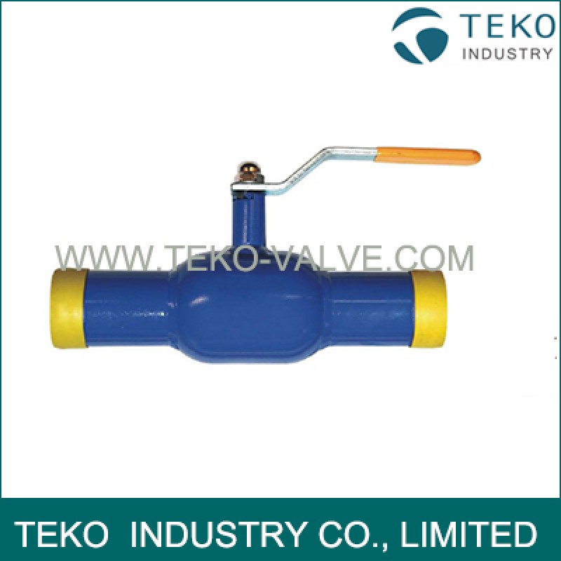 Buried Underground WCB API608 Soft Seated Ball Valve For Gas Distribution