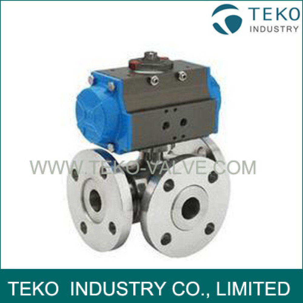 L port T port Three Way Ball Valve