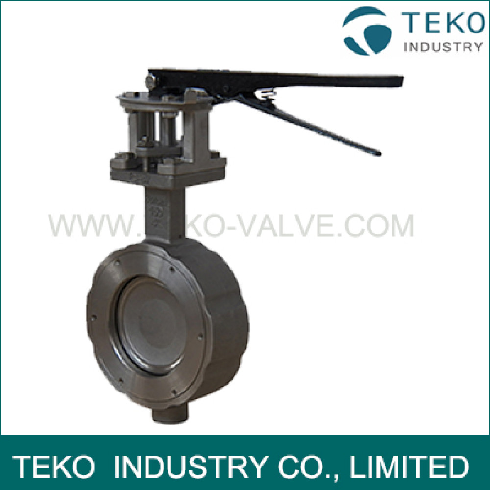 Metal Seated High Temperature Butterfly Valve Anti - Leakage With Long ...