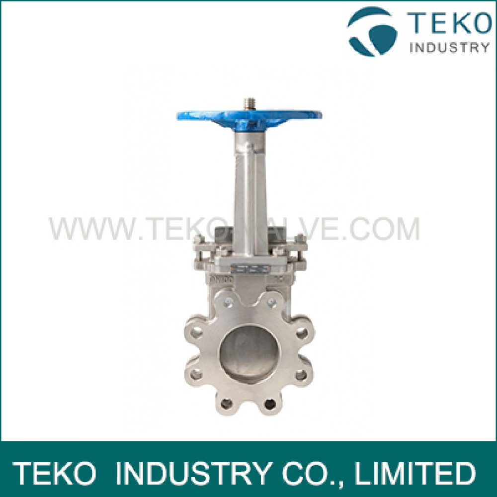 Manual Wafer Lugged Bi-directional PTFE Seat Stainless Steel Knife Gate ...