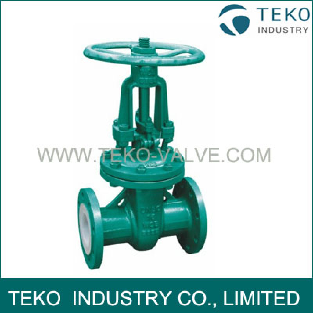PTFE Lined Gate Valve