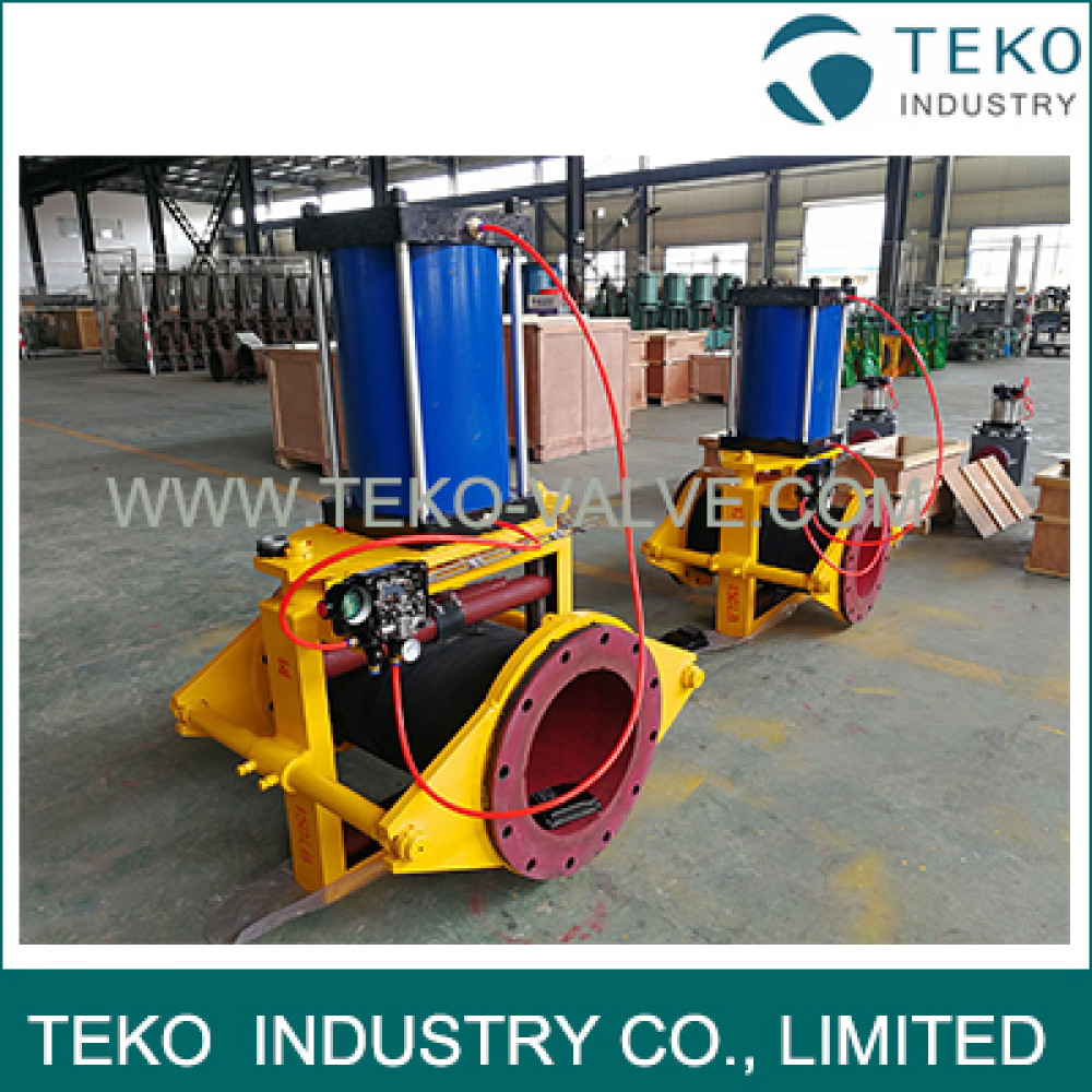 Open Body Packingless Zero Leakage Pneumatic Pinch Valve Epoxy Coating ...