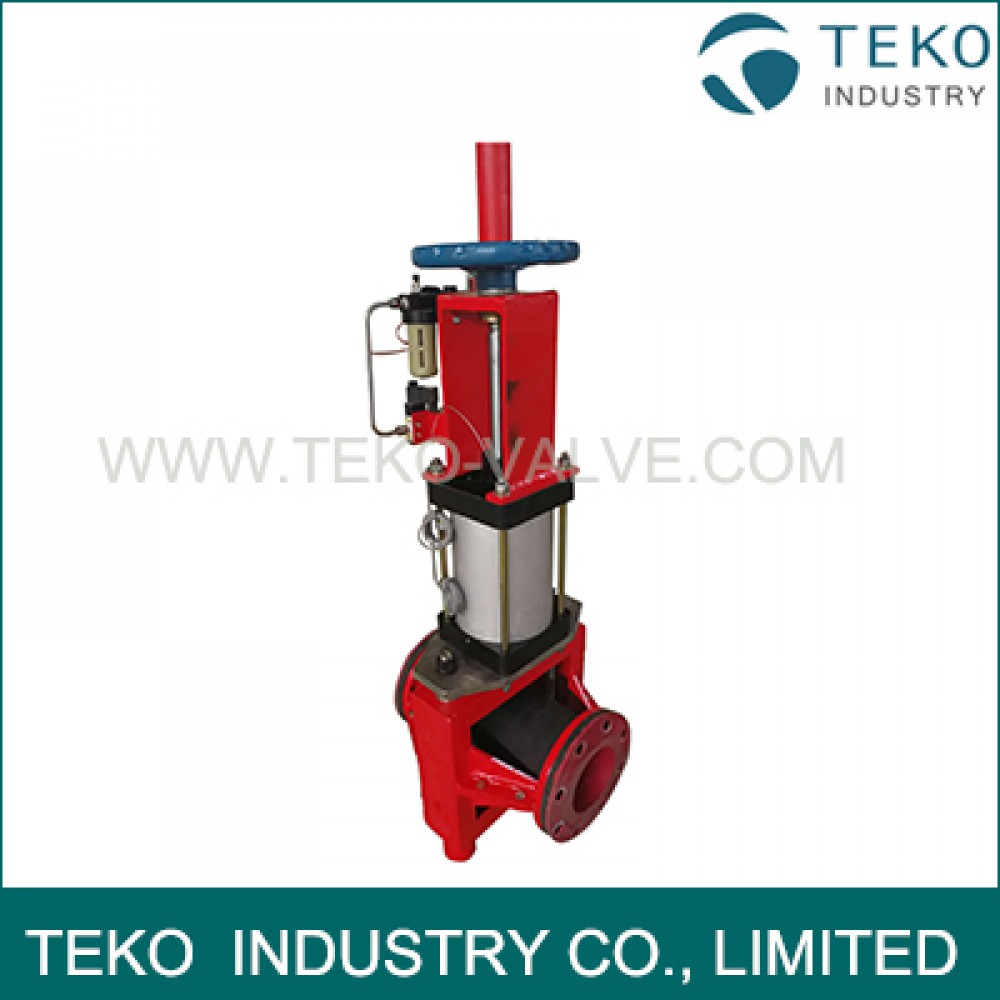 Rubber Sleeve Automated Slurry Pinch Valve , Pneumatic Pinch Valve For ...