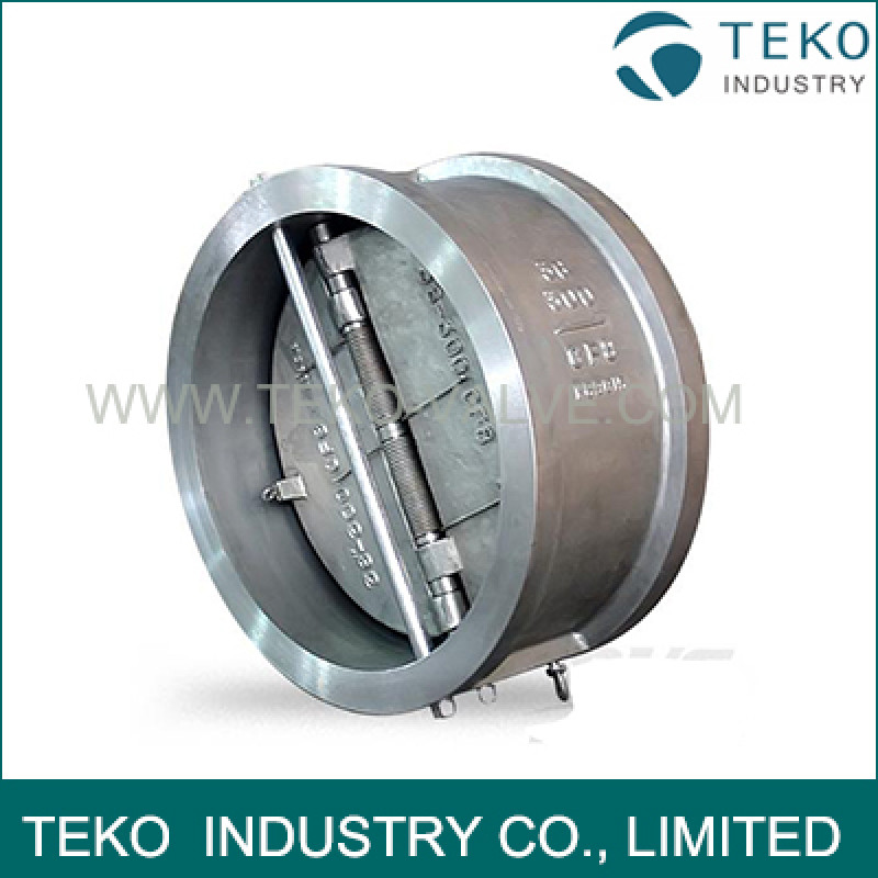 Dual Plate Wafer Check Valve , Flangeless API594 Standard Wafer Type ...