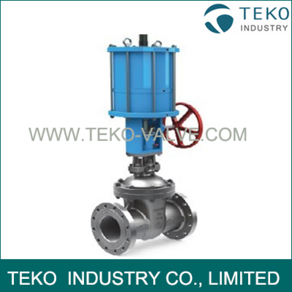 Pneumatic Actuated Wedge Gate Valve Stainless Steel With Double Action ...